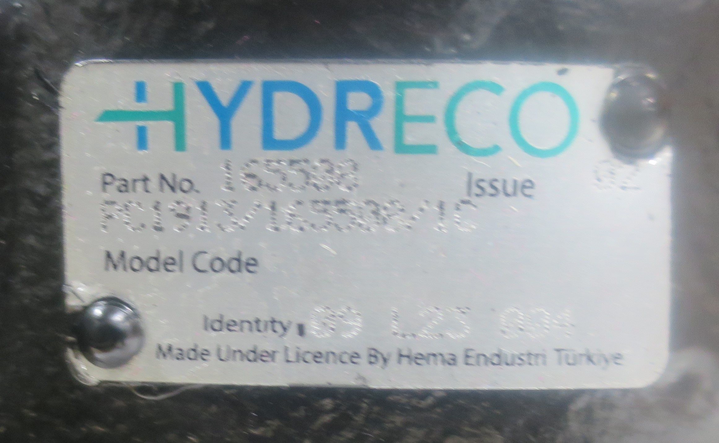 5H1/40052AQU - Hydreco:165508 PC1913-165508-1C - White House Products, Ltd