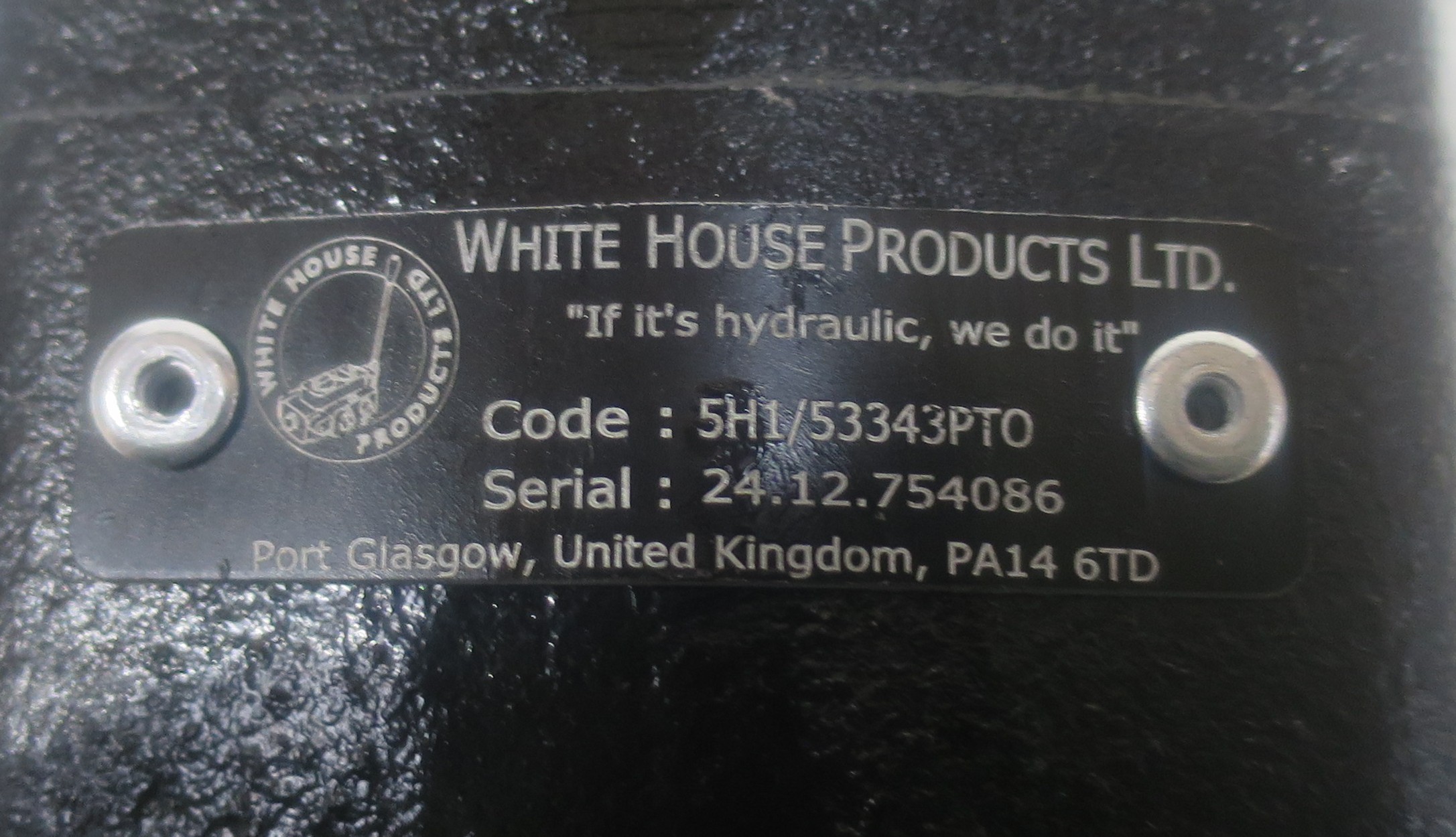 5H1/53343PTO - 43L BI-D 3 BOLT PTO HYDRAULIC PUMP - White House ...