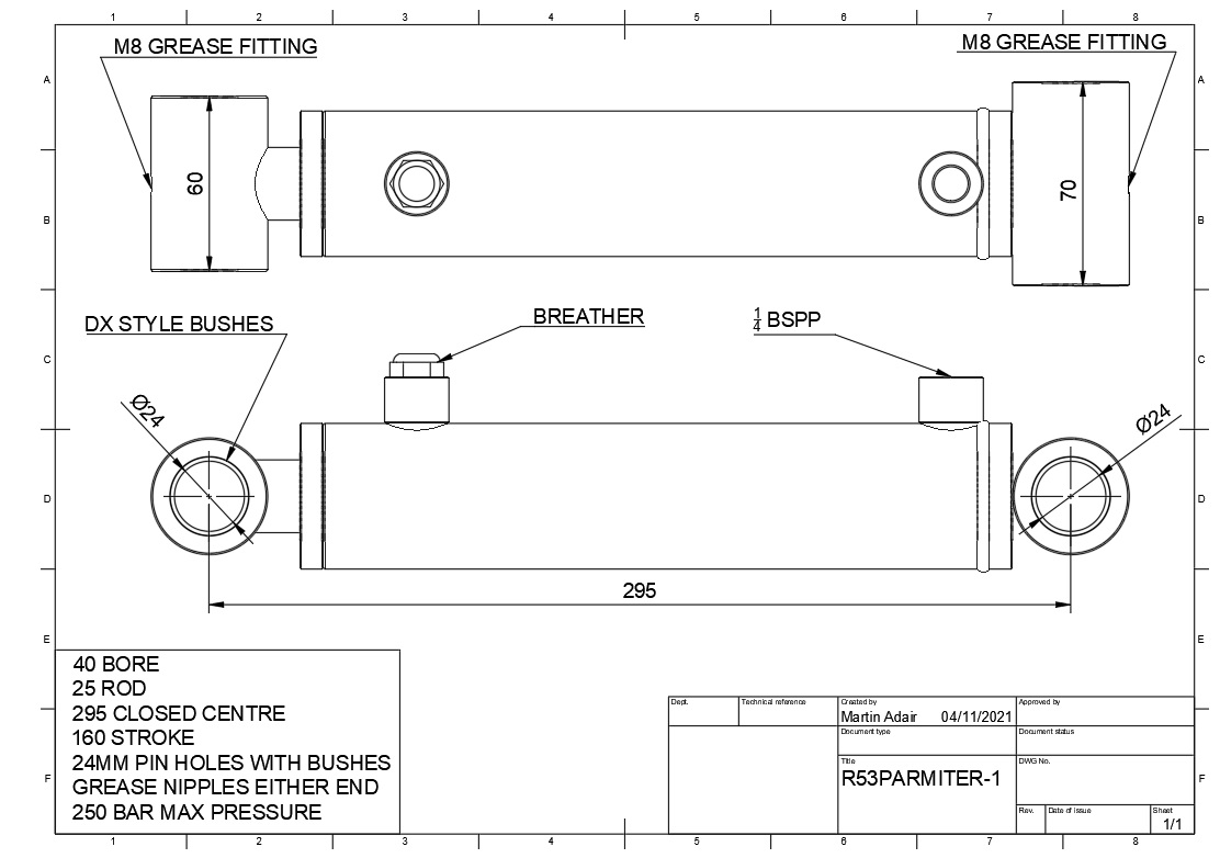 R53PARMITER-1 - PARMITER POST CHAPPER CYLINDER - White House Products, Ltd