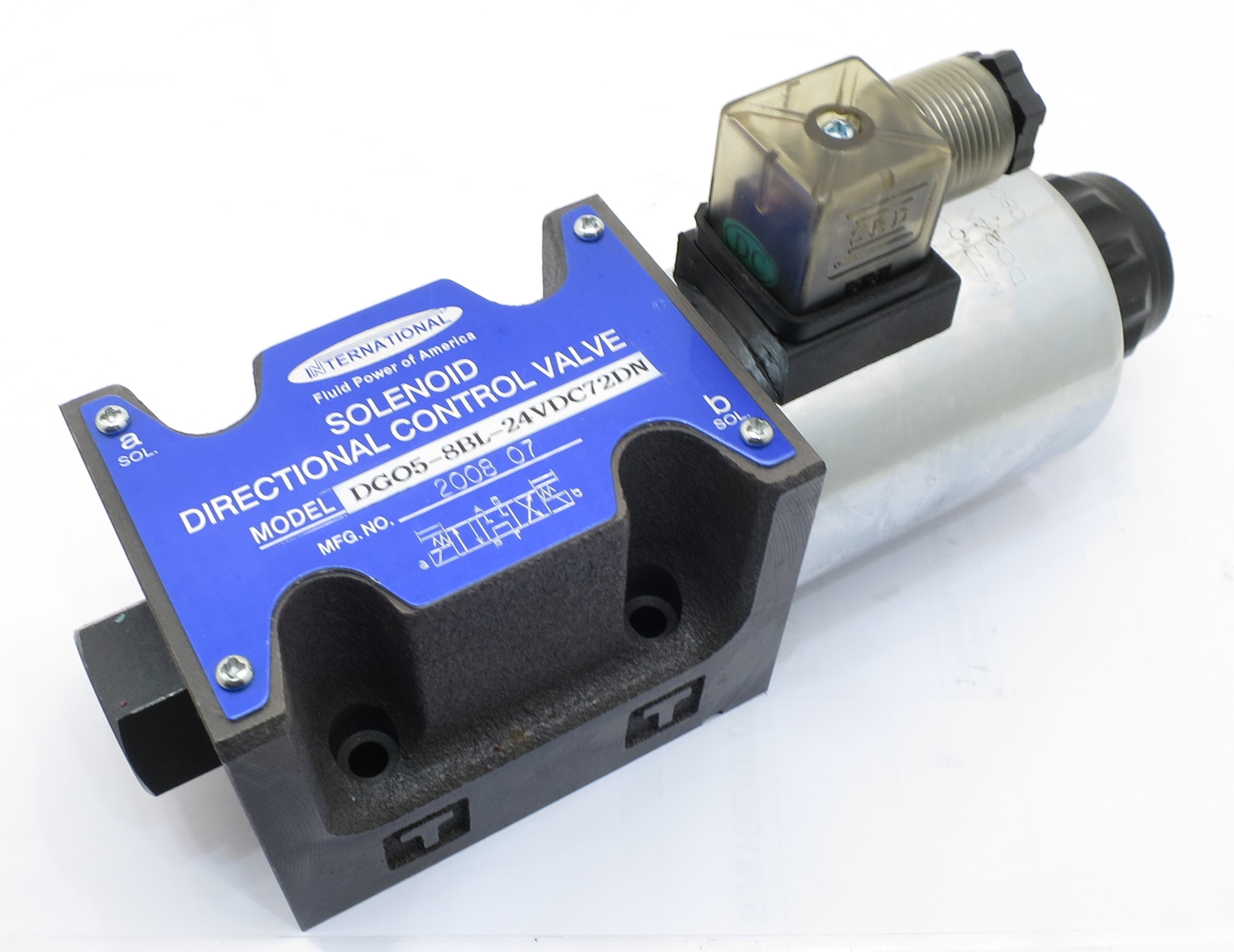 VISC58BL24D(72) - DG05-8BL-24VDC DN SOL VALVE** - White House Products, Ltd